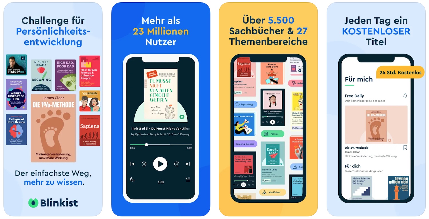 Blinkist im Test 2025: Bildung in 15 Minuten