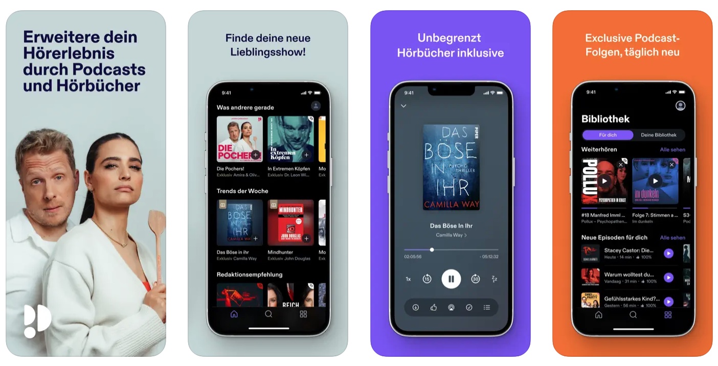 Podimo Podcasts und Hörbücher im Test 2025